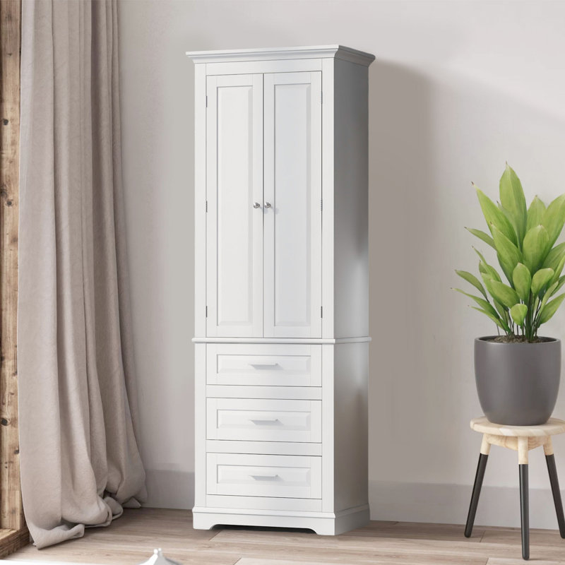 Wildon Home Denitta Freestanding Linen Cabinet Wayfair